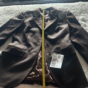 Sisley | Jackets & Coats | Sisley Chocolate Brown Womens Blazer Taglia ...